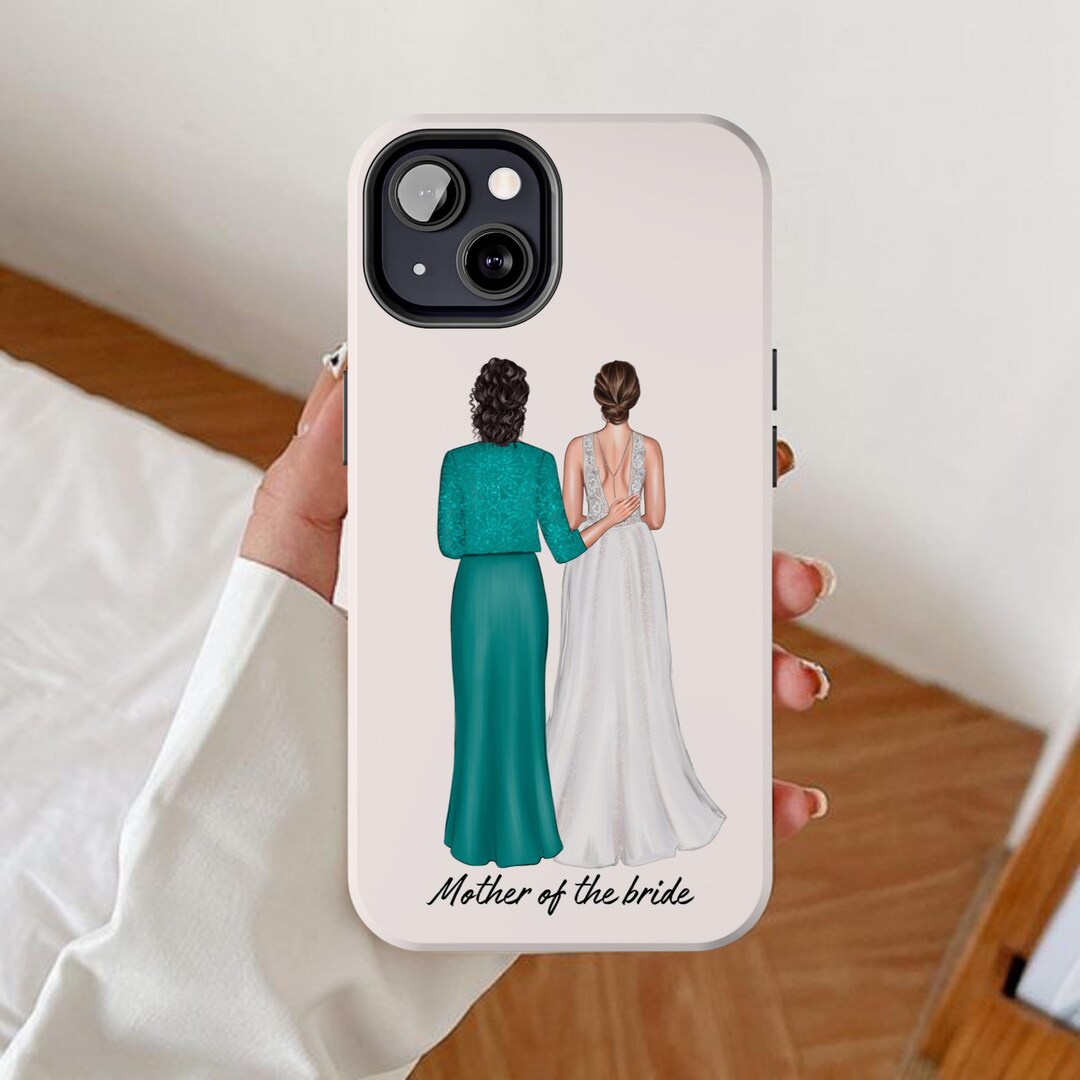 Personalized Bride and Mother of the Bride Portrait, Custom Wedding ...