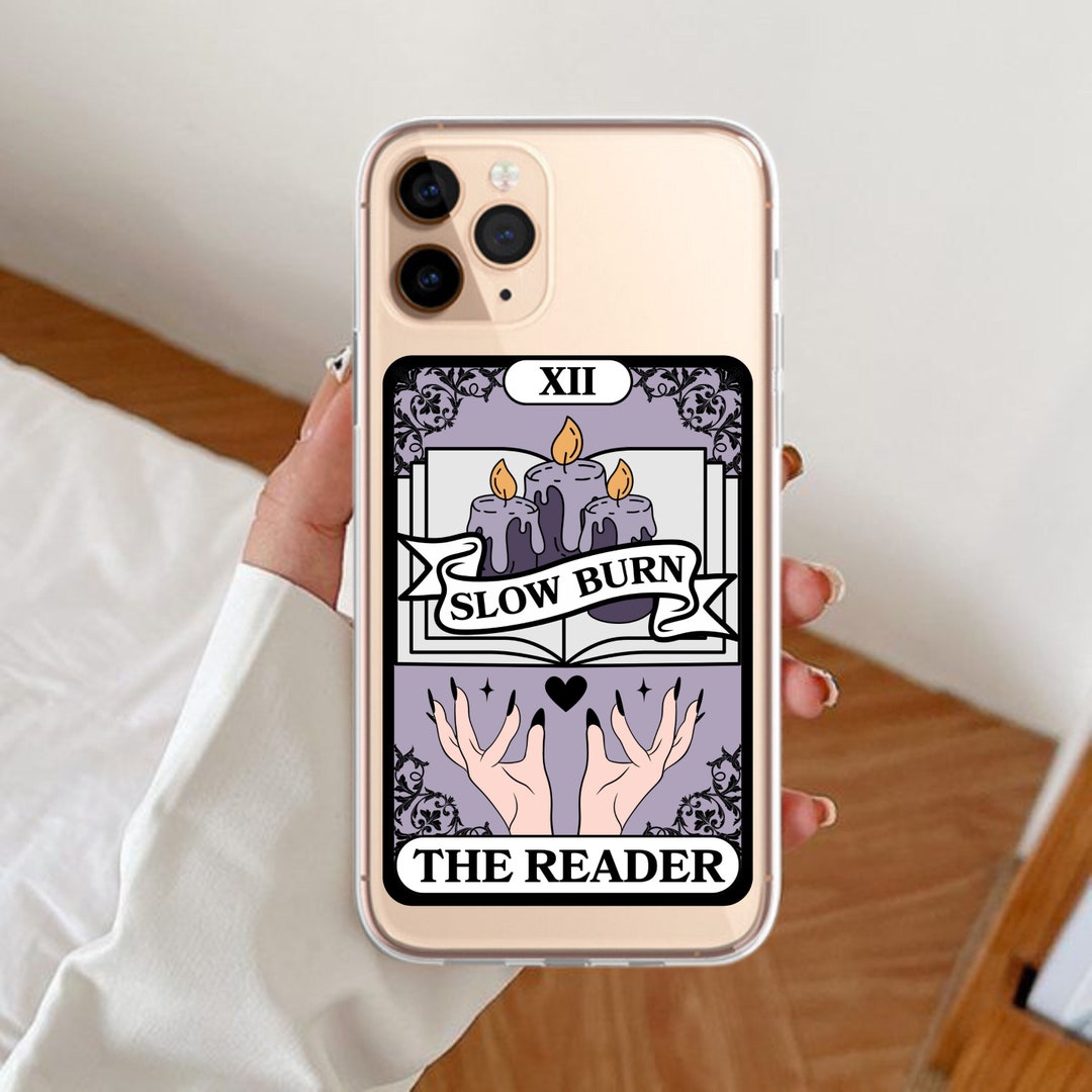Slow Burn Phone Case, Tarot Card Clear iPhone Cases, the Reader Samsung ...