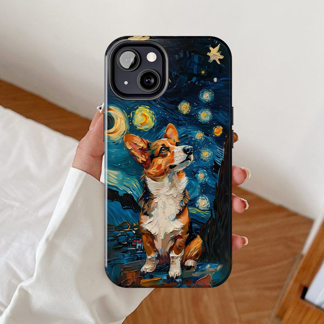 Corgi Phone Case, the Starry Night Van Gogh Cover, Pembroke Welsh ...