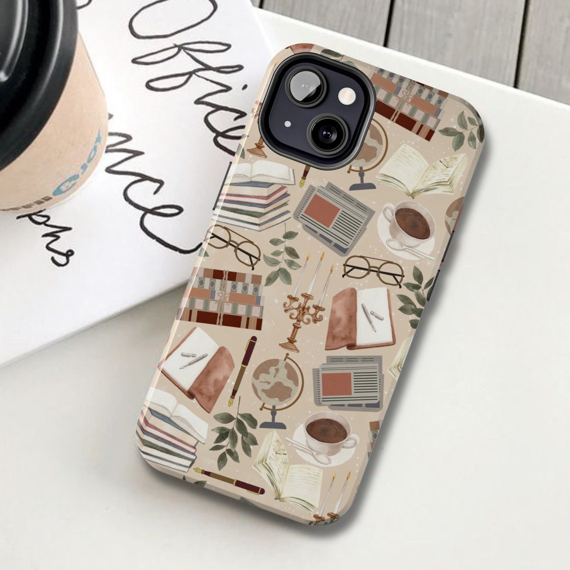 Dark Academia Phone Case, Book Lover Theme, Books iPhone Cases, Gift ...