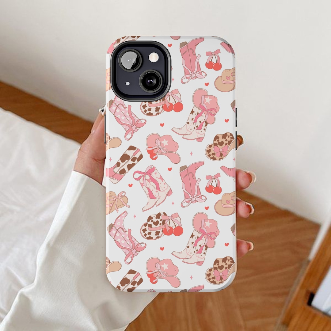 Cowgirl Phone Case, Coquette Rodeo iPhone Cases, Girly Western Style ...