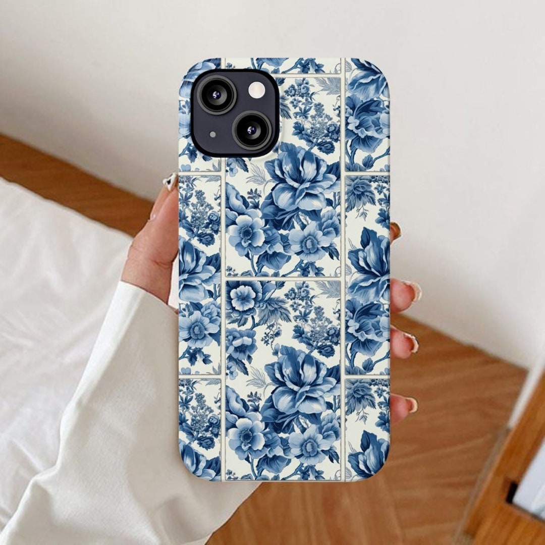 French Country Toile Phone Case French Provincial iPhone Cases Blue ...