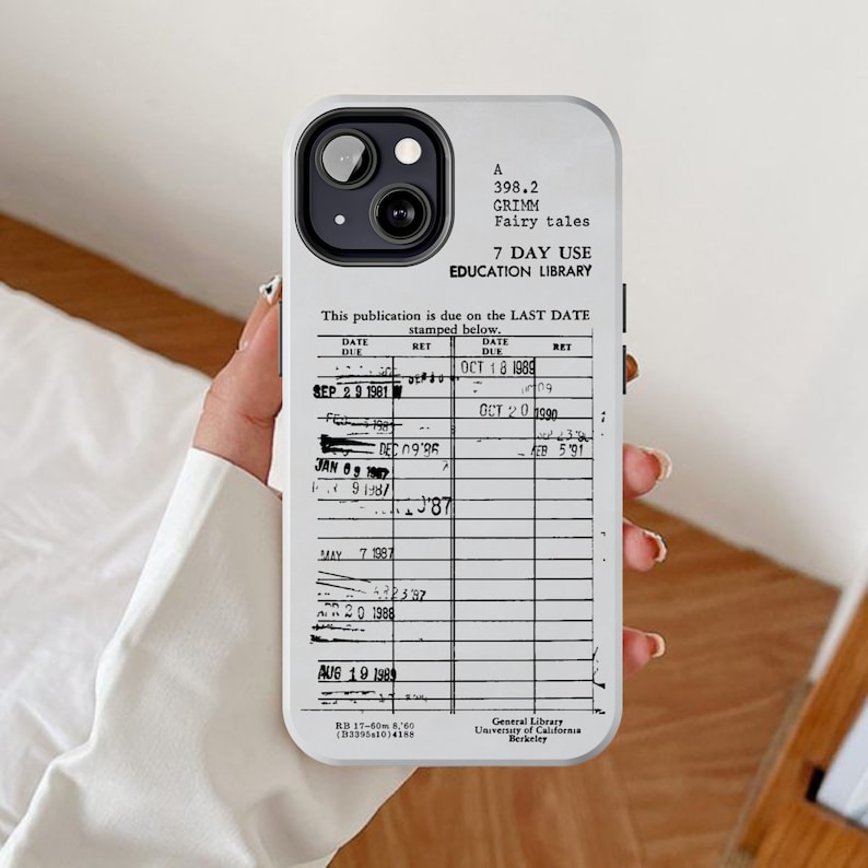 Library Card Phone Case Library iPhone Case Designs Library Gift Themed ...