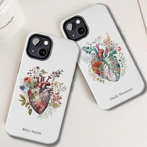 Human Anatomy Heart Phone Case, Minimalist iPhone Cases, RN Custom Gift ...