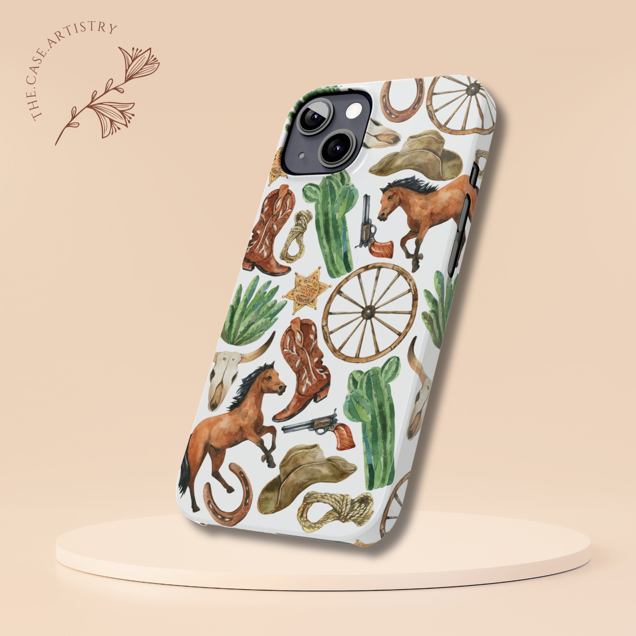 Western Phone Case Rodeo iPhone Cases Wild West Art Howdy - Etsy
