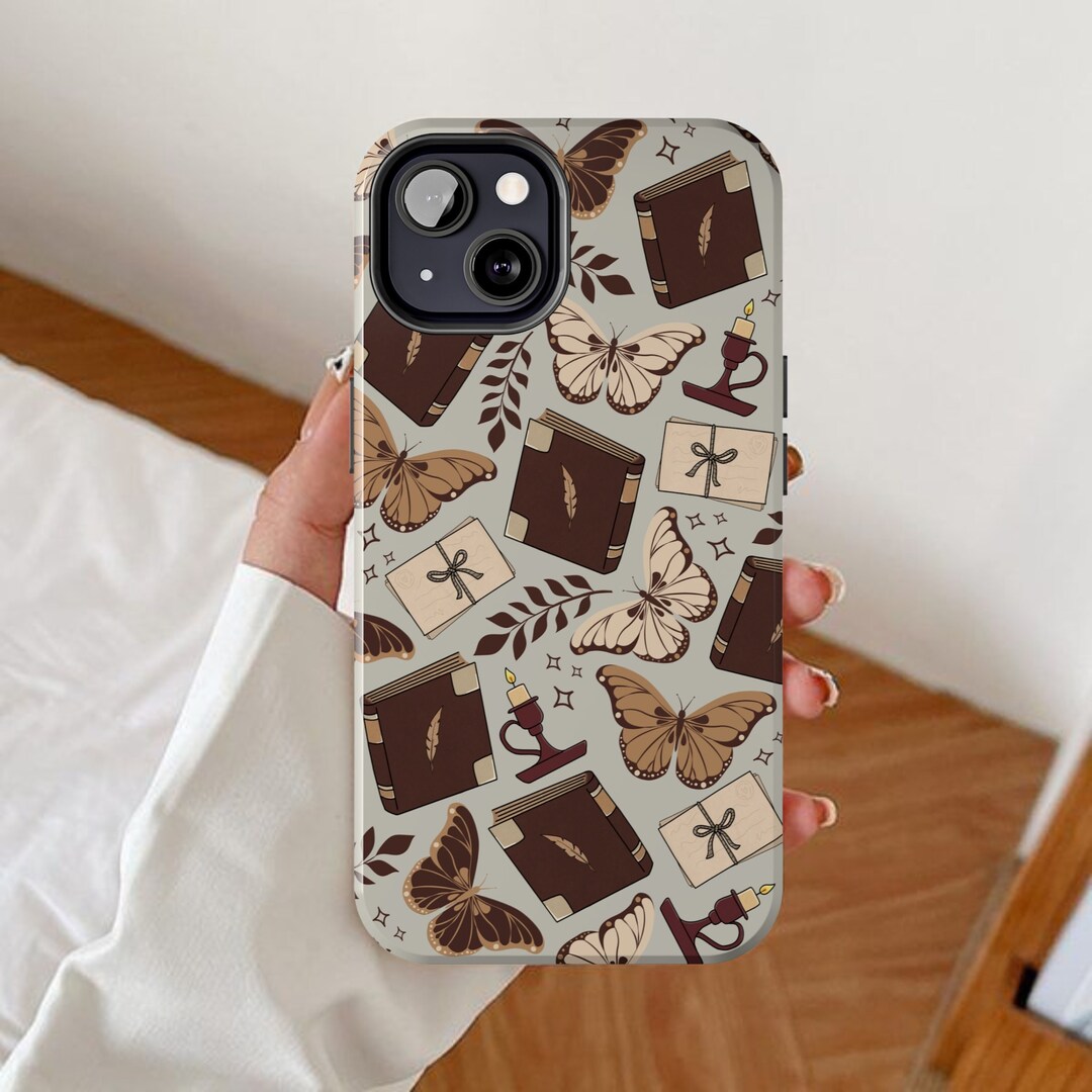 Dark Academia Phone Case, Book Lover Theme, Books iPhone Cases, Gift ...
