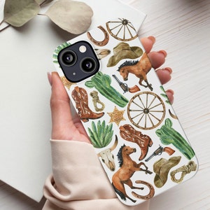 Western Phone Case, Rodeo iPhone Cases, Wild West Art, Howdy Style Gift ...