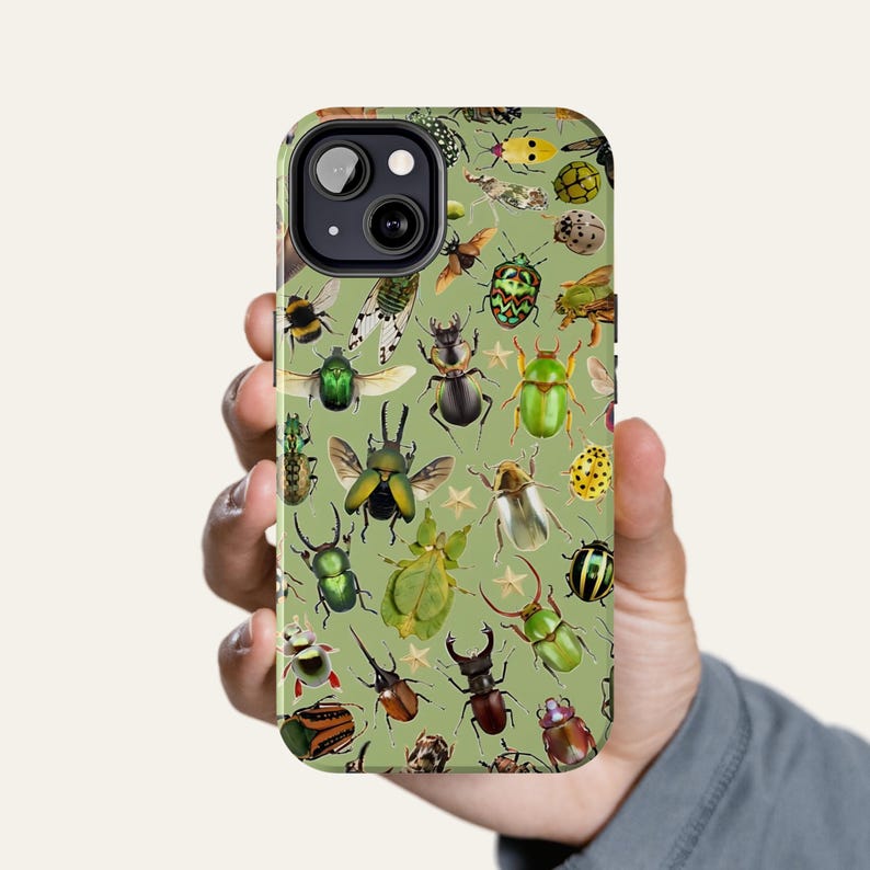 Insect Beetle Phone Case, Colorful Bugs Iphone, Goblincore Fairycore ...