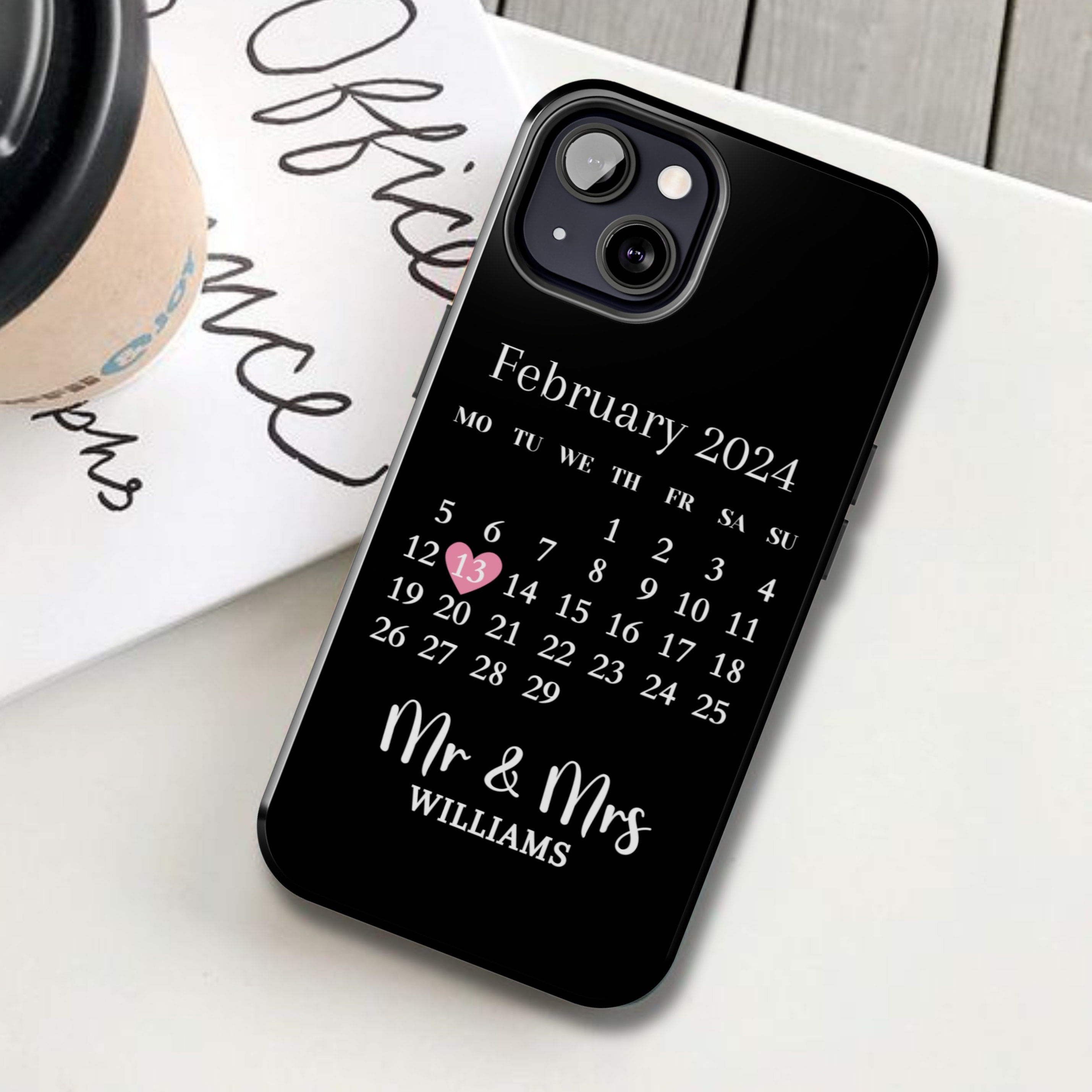 Wedding Phone Case, Bridal iPhone Cases, Anniversary Custom Name Cover ...