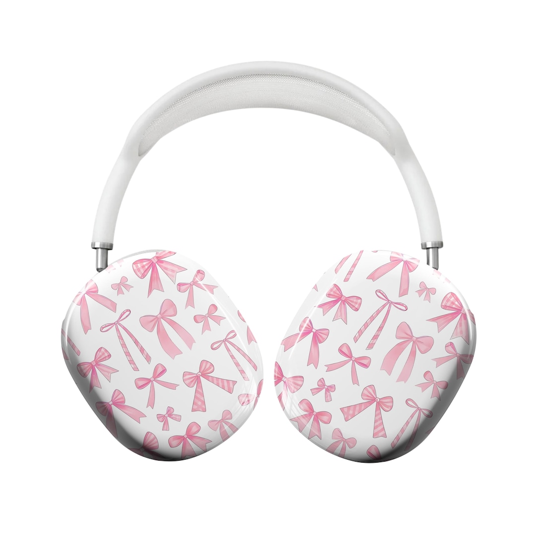 AirPod Max Case, Coquette Airpods Max Cover, Pink Bows Design, Ribbon ...