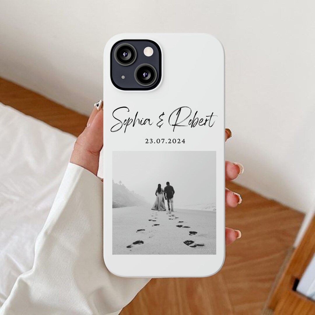 Custom Wedding Personalized Phone Case, Anniversary Gift for Husband ...