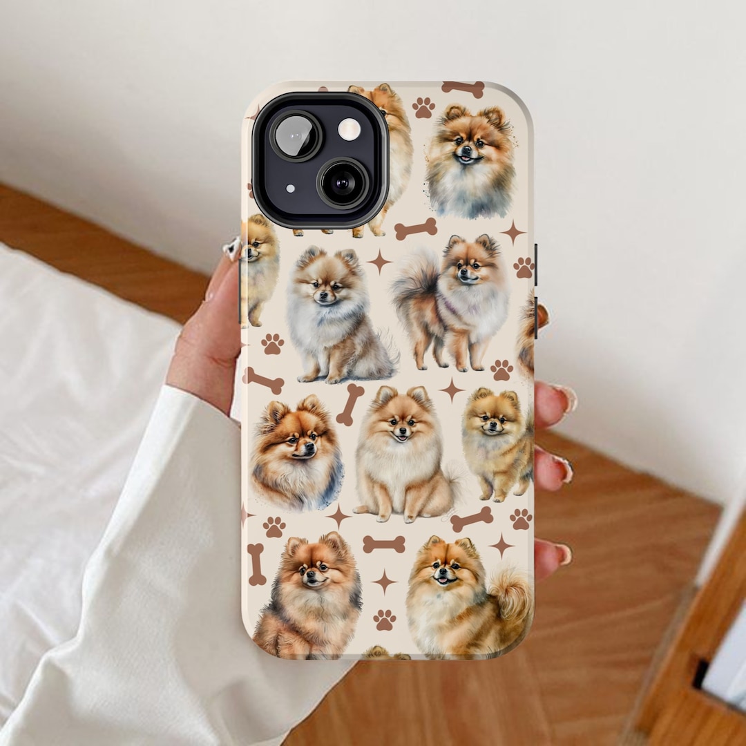 Pomeranian Phone Case, Cute Pom Dog Cover, Pomeranians Gift for Her ...