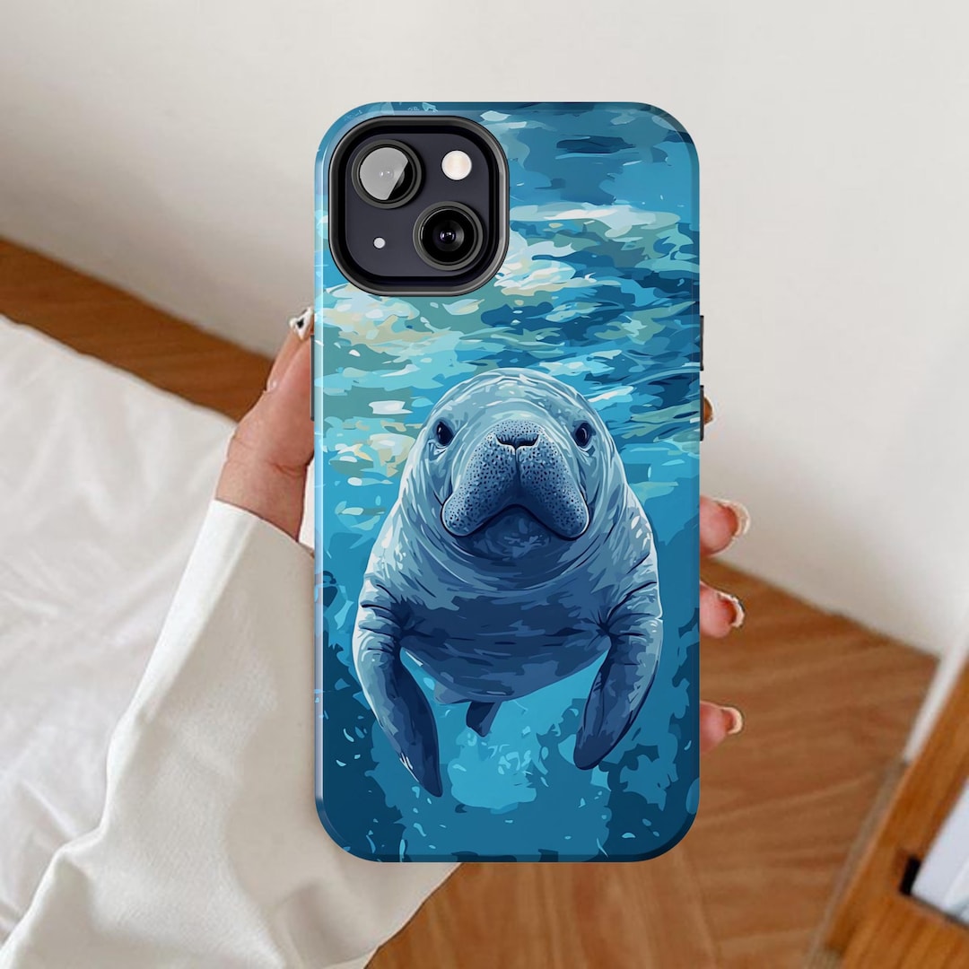 Manatee Phone Case, Underwater Ocean Lover Gift, Nature iPhone Cover ...
