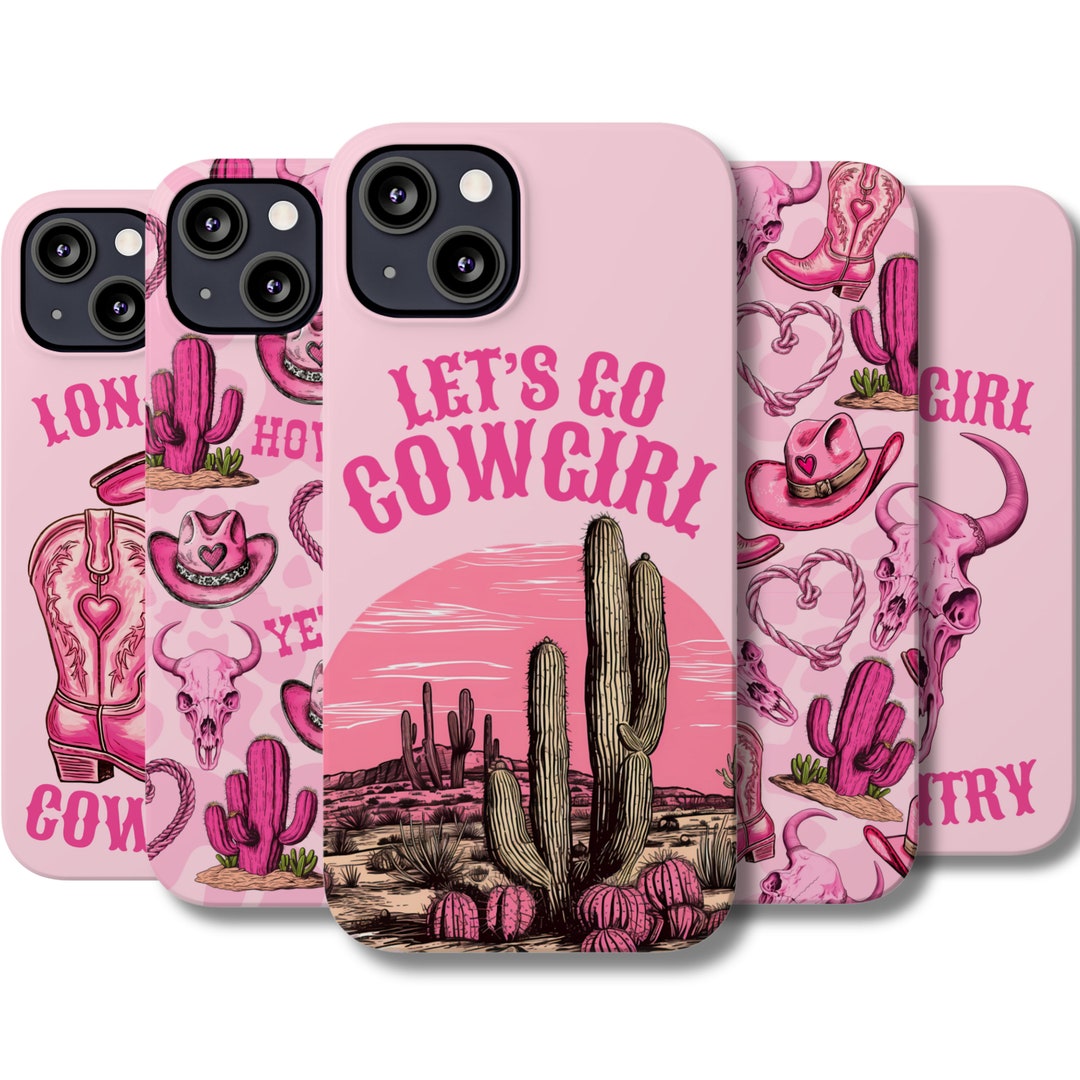 Pink Cowgirl Phone Case, Cowboy Themed iPhone Cases, Western Style ...