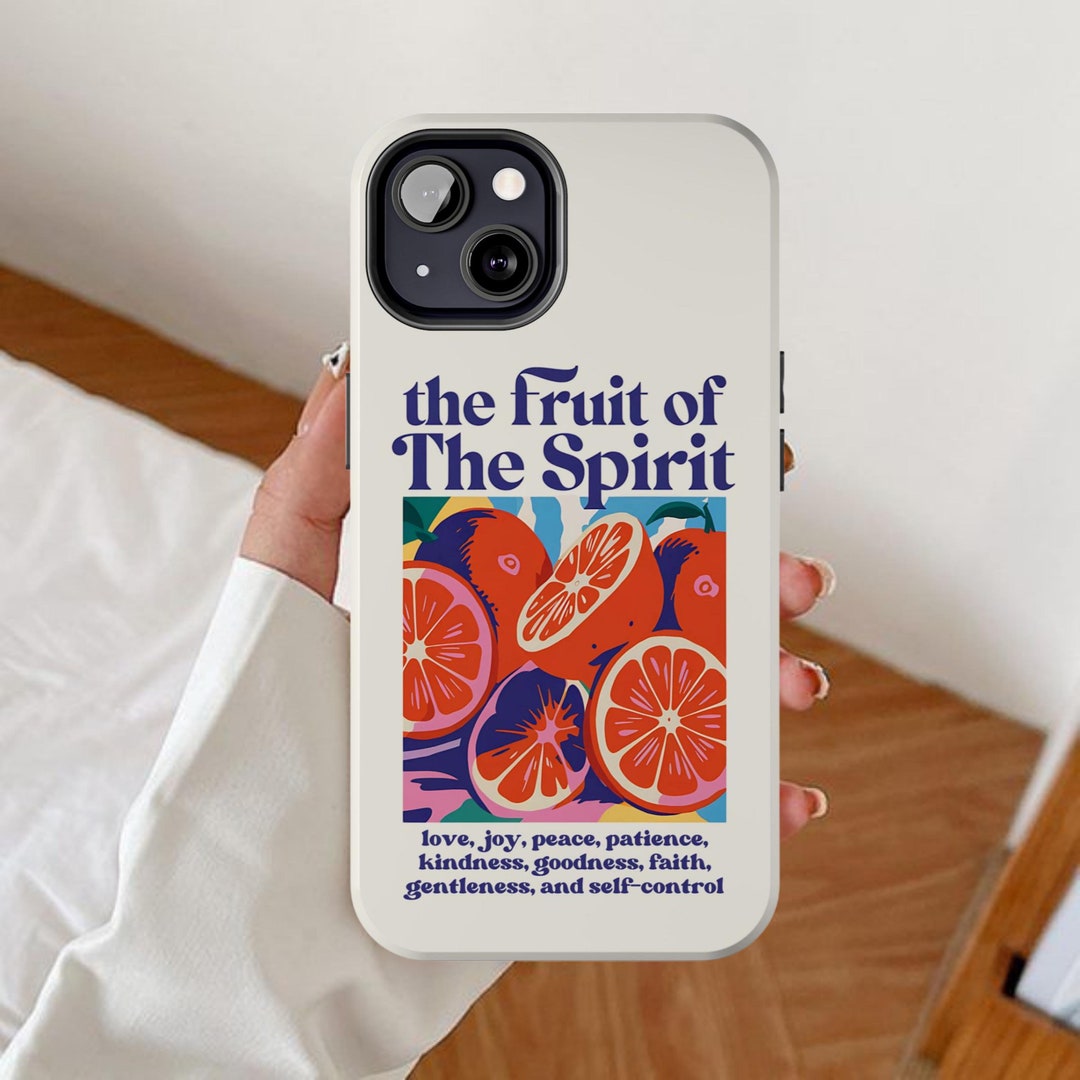 Fruit of the Spirit Phone Case, Christian iPhone Cover, Bible Verse ...