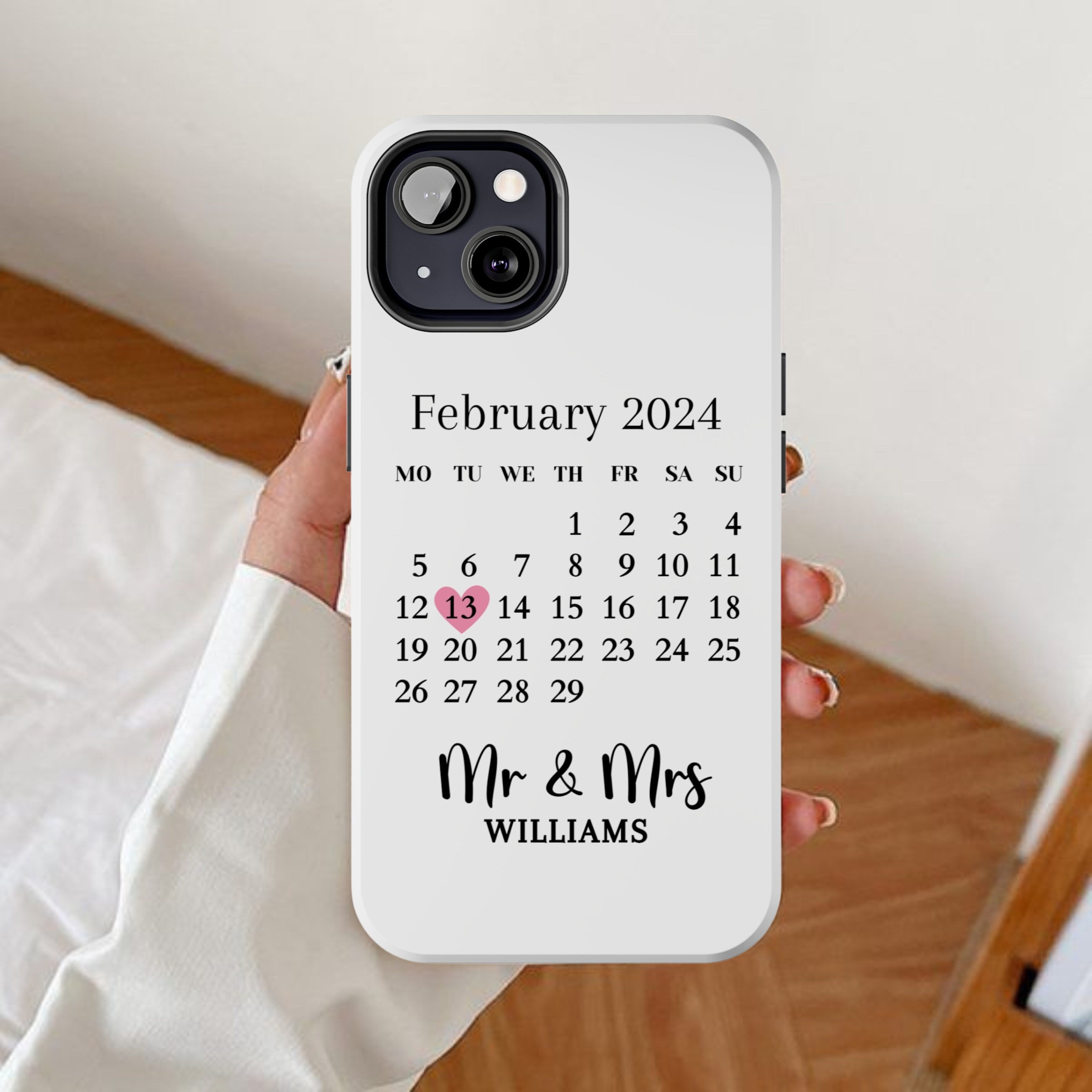 Wedding Phone Case, Bridal iPhone Cases, Anniversary Custom Name Cover ...