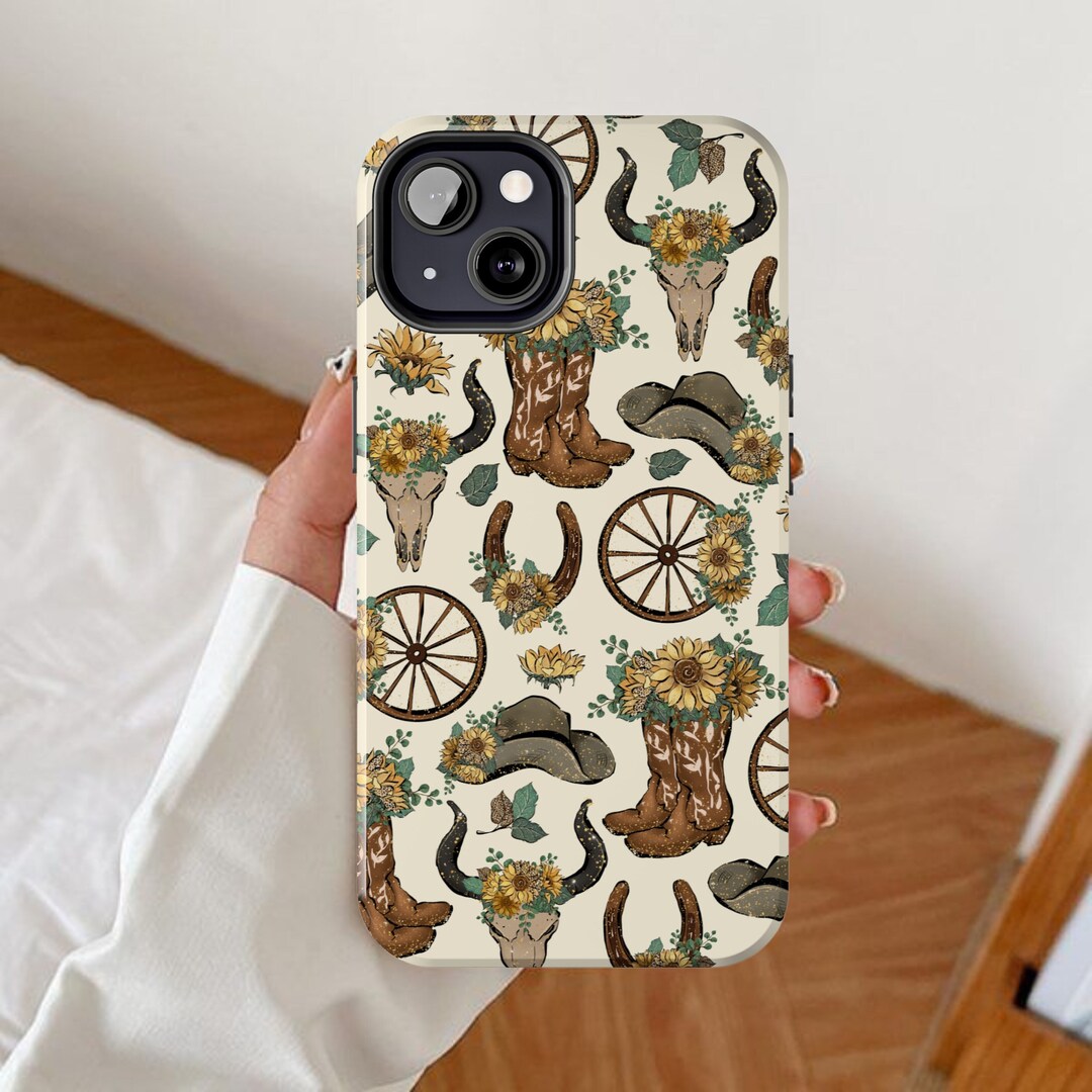 Western Phone Case, Cowgirl Summer Design, Sunflower Spring iPhone ...