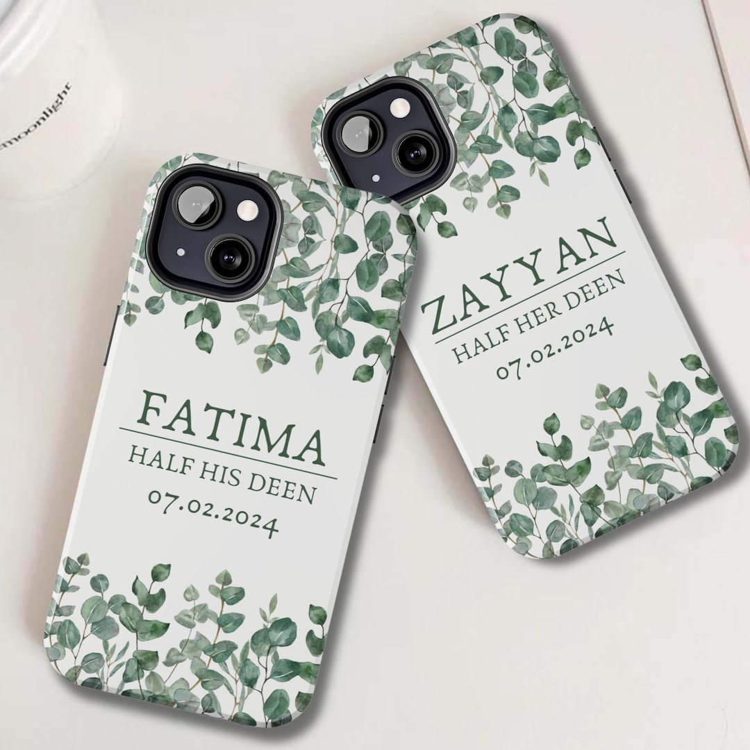 Islamic Wedding Gift for Couple, Personalized Nikah Phone Case, Nikkah ...