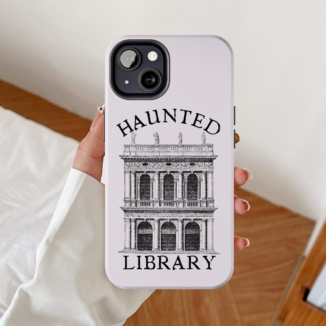 Haunted Library Phone Case, Halloween Themed iPhone Cases, Booktok ...