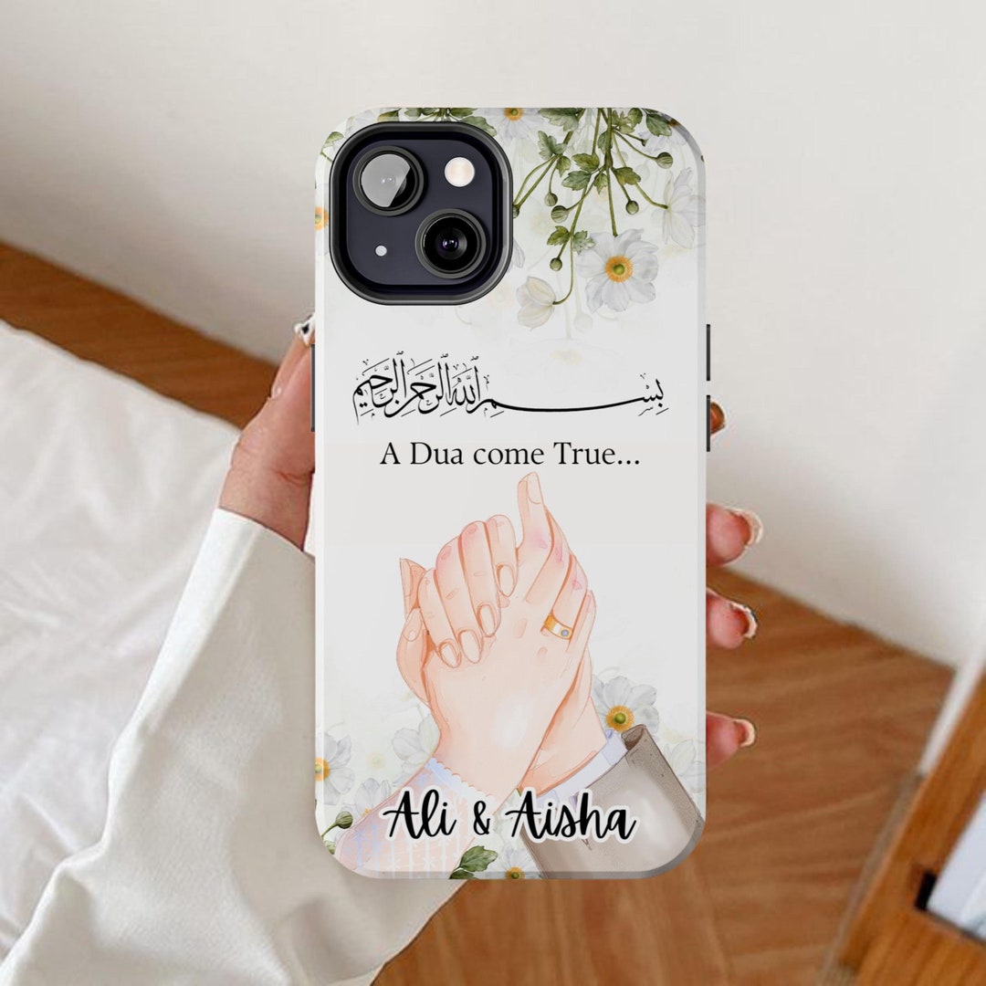 Islamic Wedding Gift for Couple, Personalized Nikah Phone Case, Nikkah ...