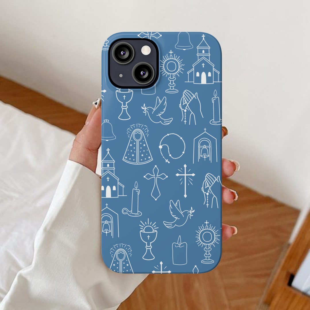 Catholic Faith Phone Case, Bible Reader Present, Cross Christianity ...