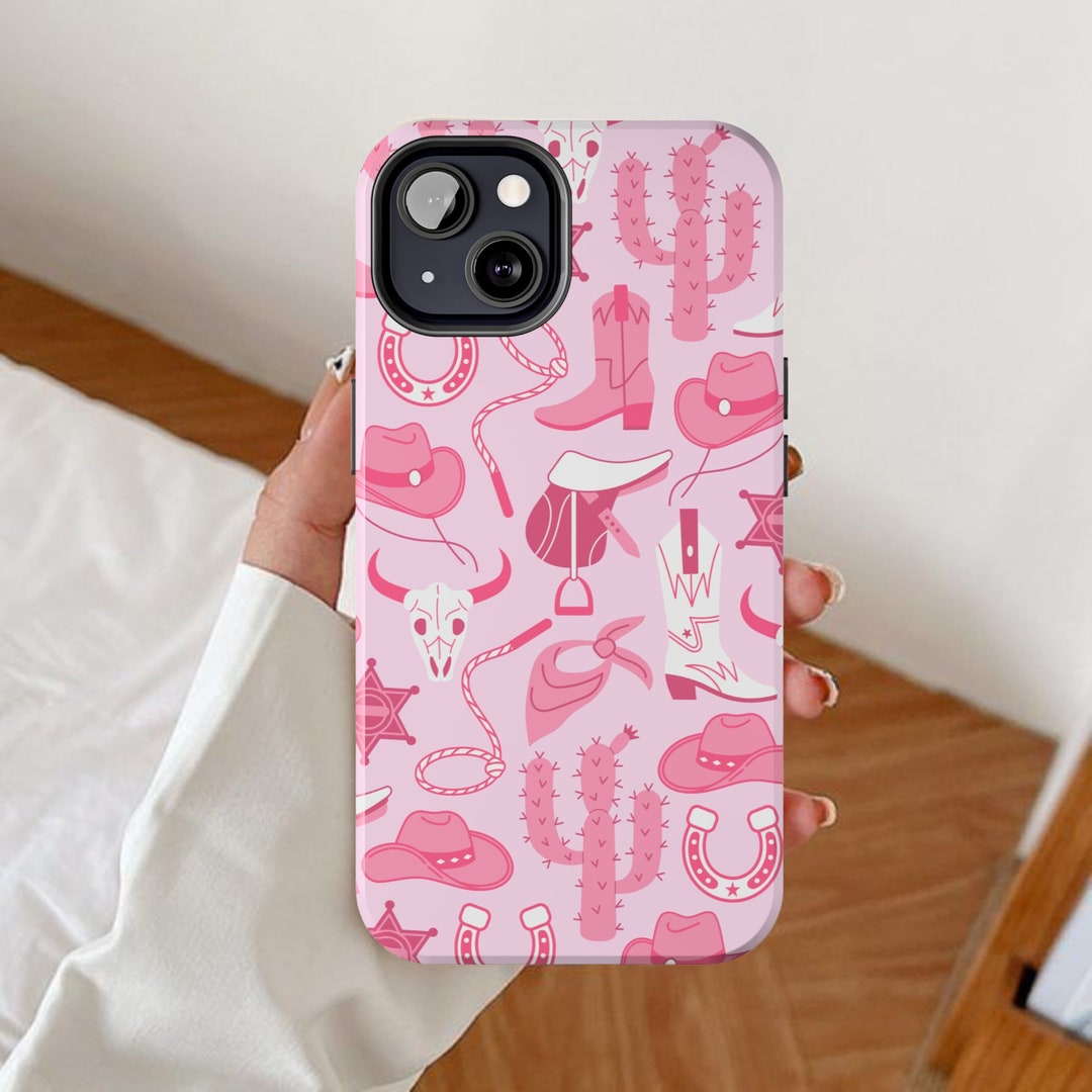 Cowgirl Phone Case, Cactus iPhone Cases, Pink Western Themed Cover ...