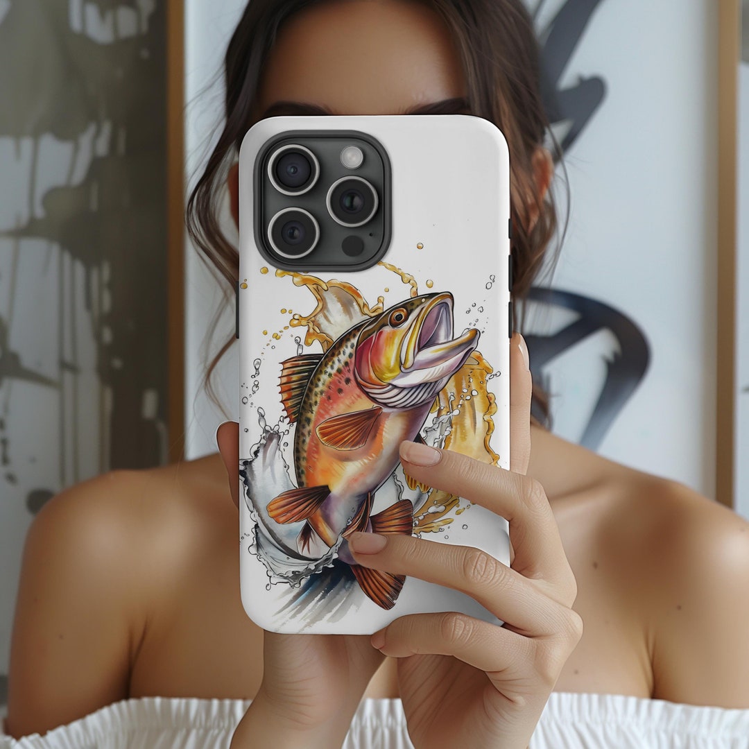 Brook Trout Fish Phone Cover, Fishing iPhone Case, Fishermen ...