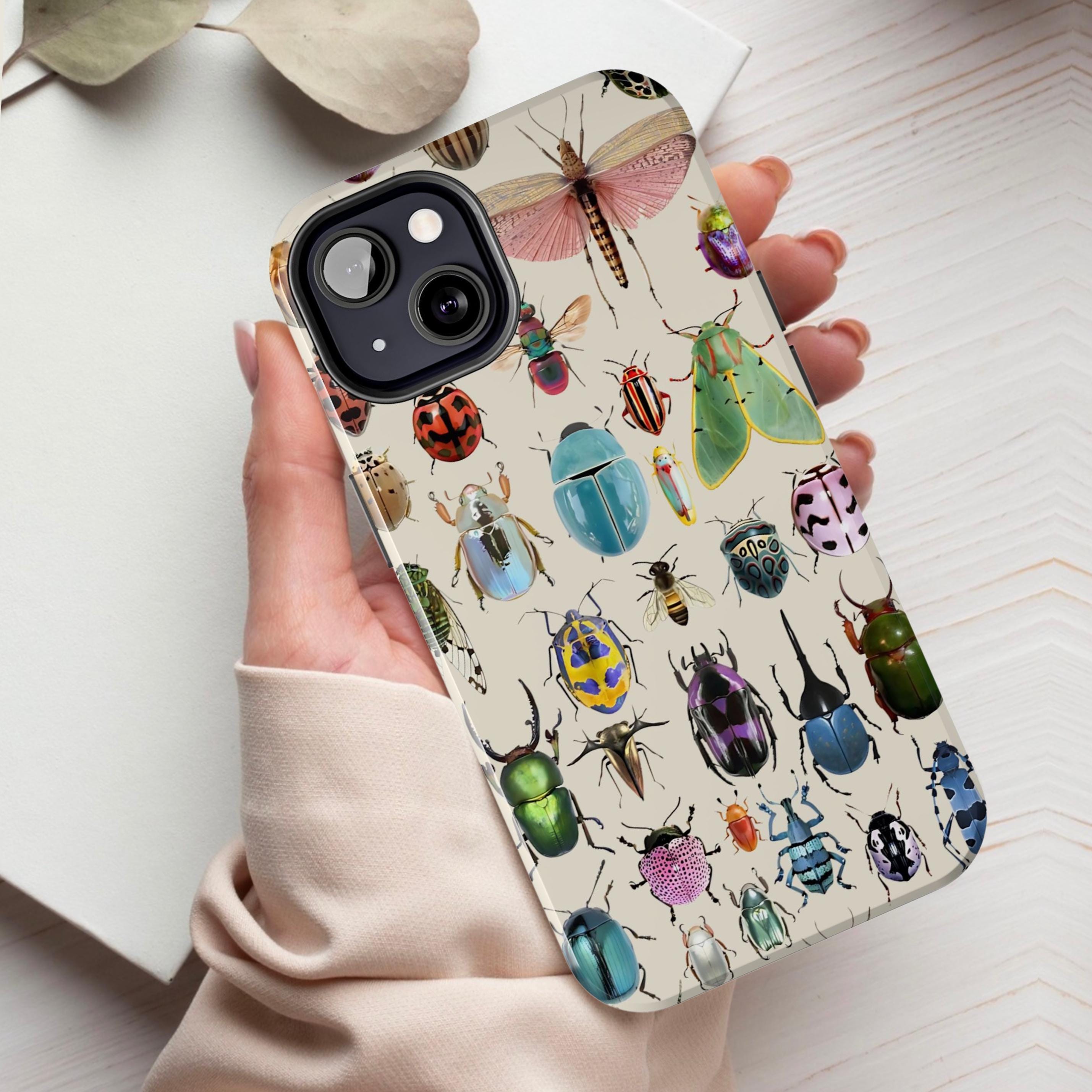 Insect Beetle Phone Case, Colorful Bugs iPhone Cover, Goblincore ...