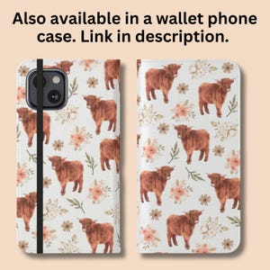 Highland Cow Phone Case, Floral Western iPhone Cases, Cows Themed ...
