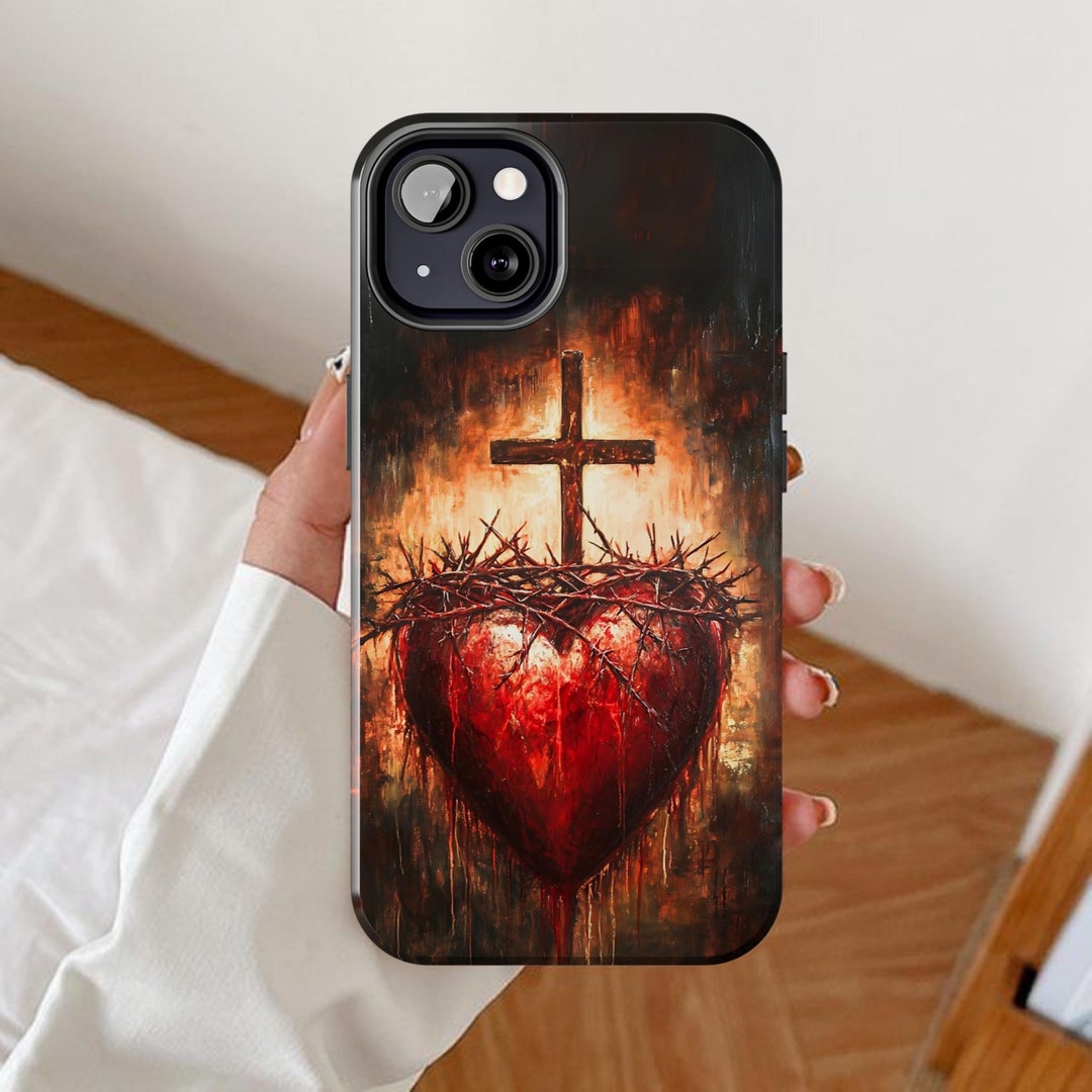 Sacred Heart of Jesus Phone Case, Catholic Faith iPhone Cases ...
