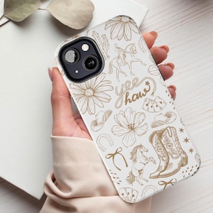 Cowgirl Phone Case, Western iPhone Cases, Coquette Preppy Samsung Galaxy Cover, Aesthetic Wild ...
