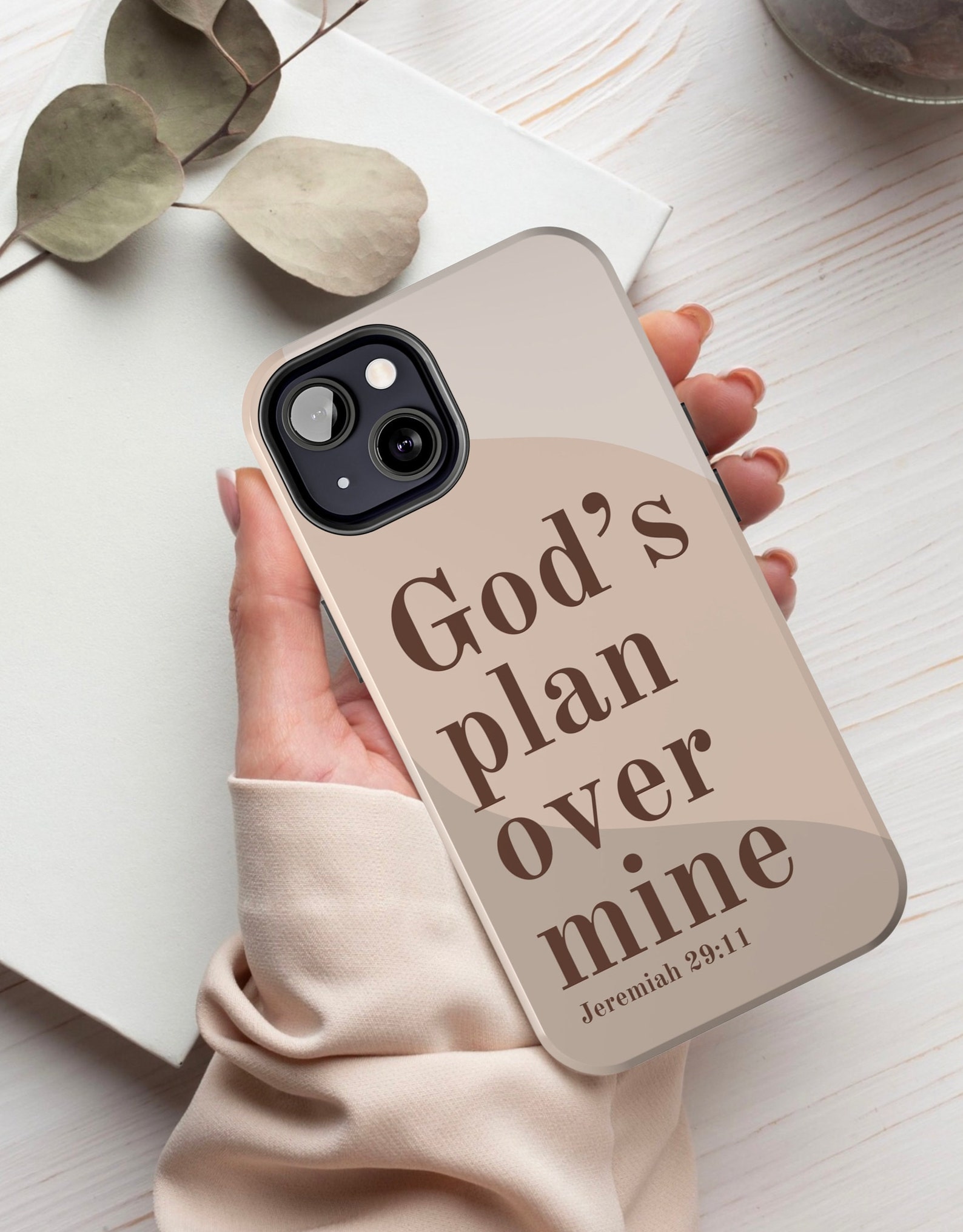 Bible Verse Phone Case, God's Plan Over Mine Quote, Best Gift for ...