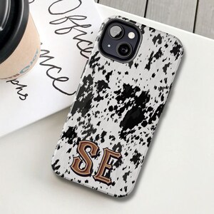 Cowhide Print Phone Case, Custom Cowboy Cover, Cowgirl Western iPhone ...