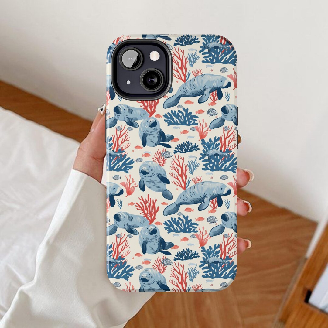 Manatee Phone Case, Underwater Ocean Lover Gift, Nature iPhone Cover ...