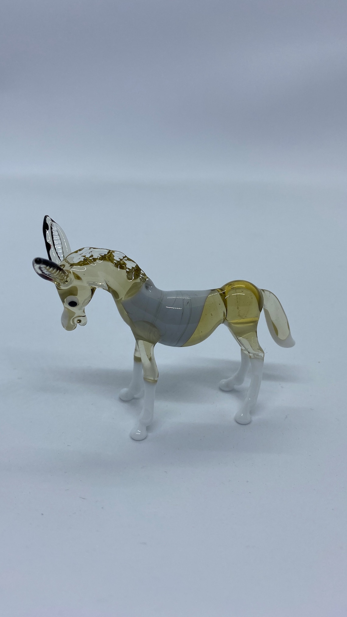Handmade Glass Donkey - Etsy