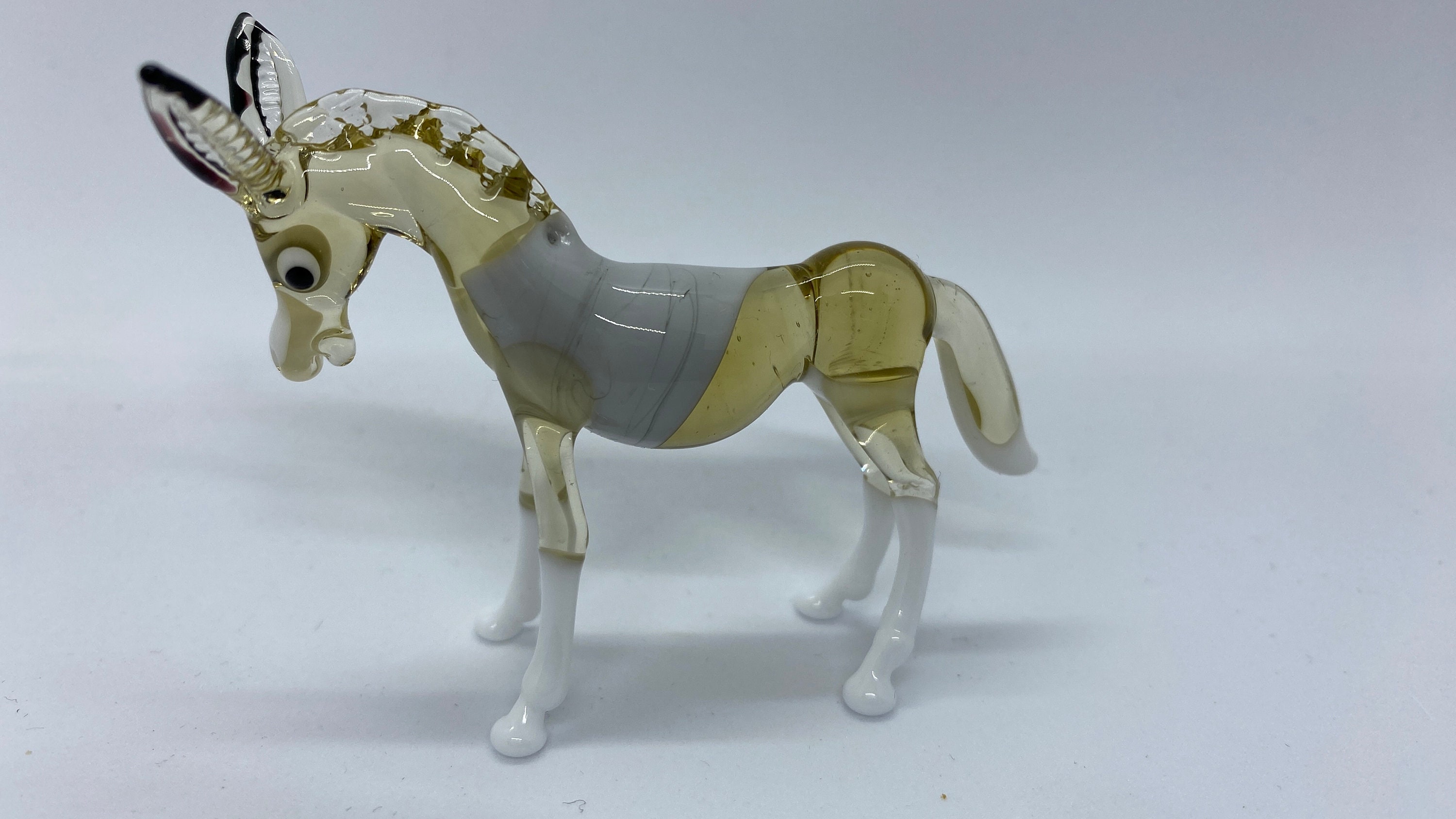 Handmade Glass Donkey - Etsy