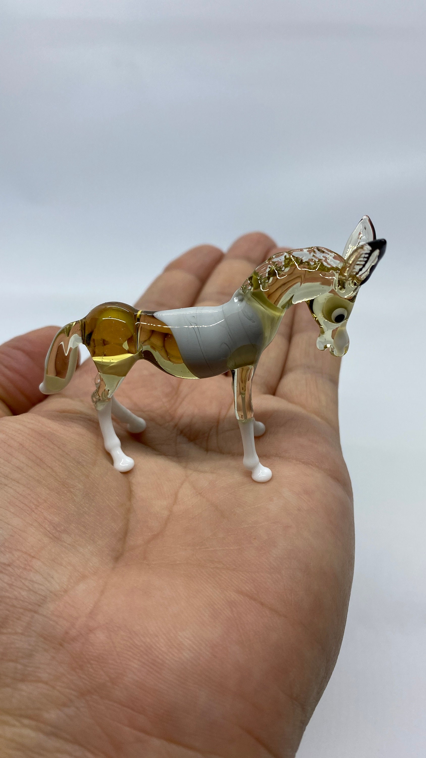 Handmade Glass Donkey - Etsy