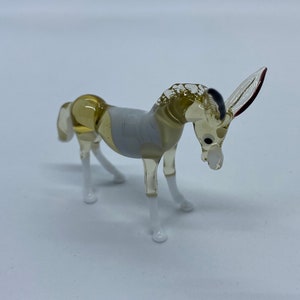 Handmade Glass Donkey - Etsy