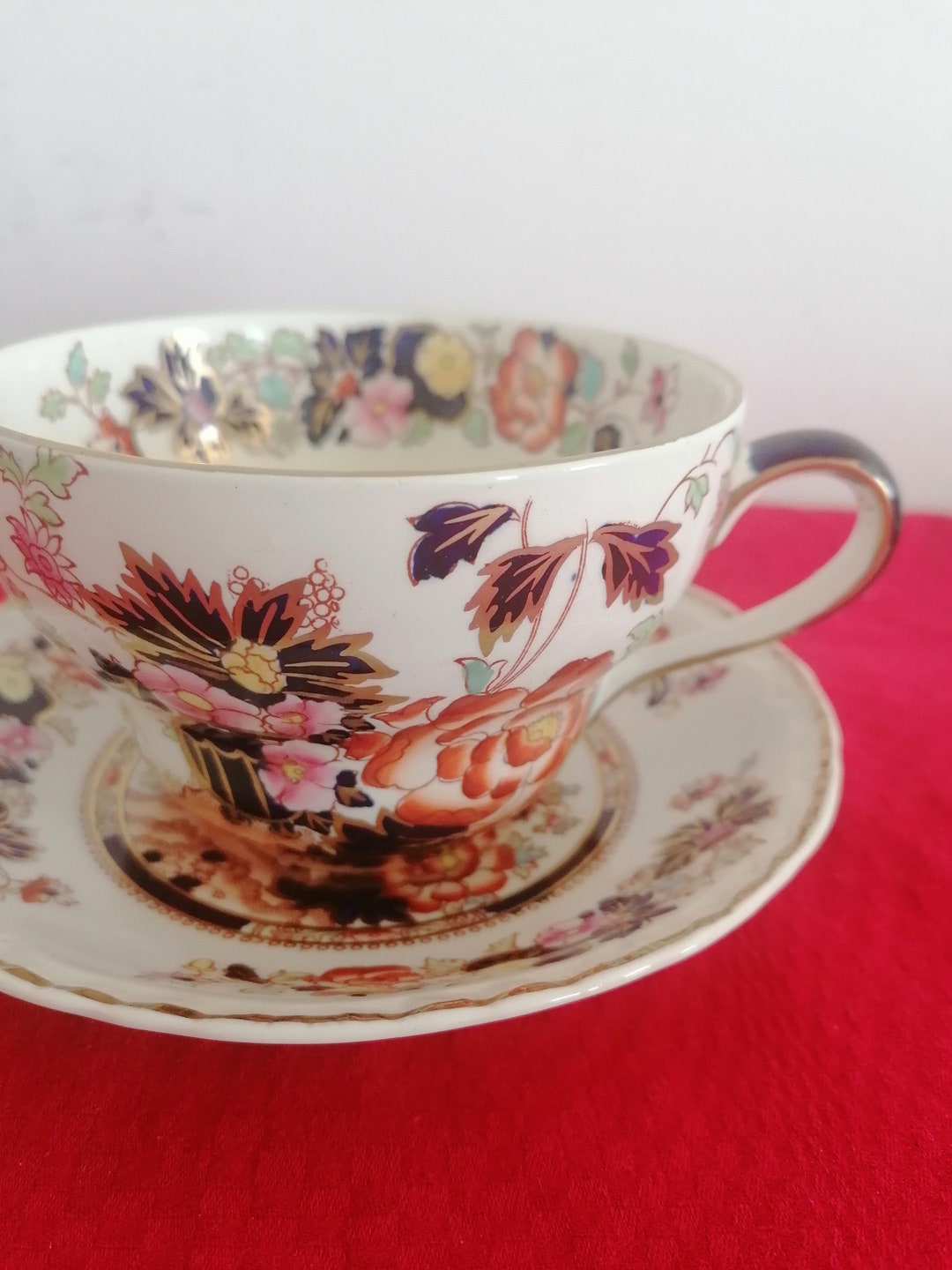 Masons Mandarin Large Breakfast Cup and Saucer Pristine Condition ...