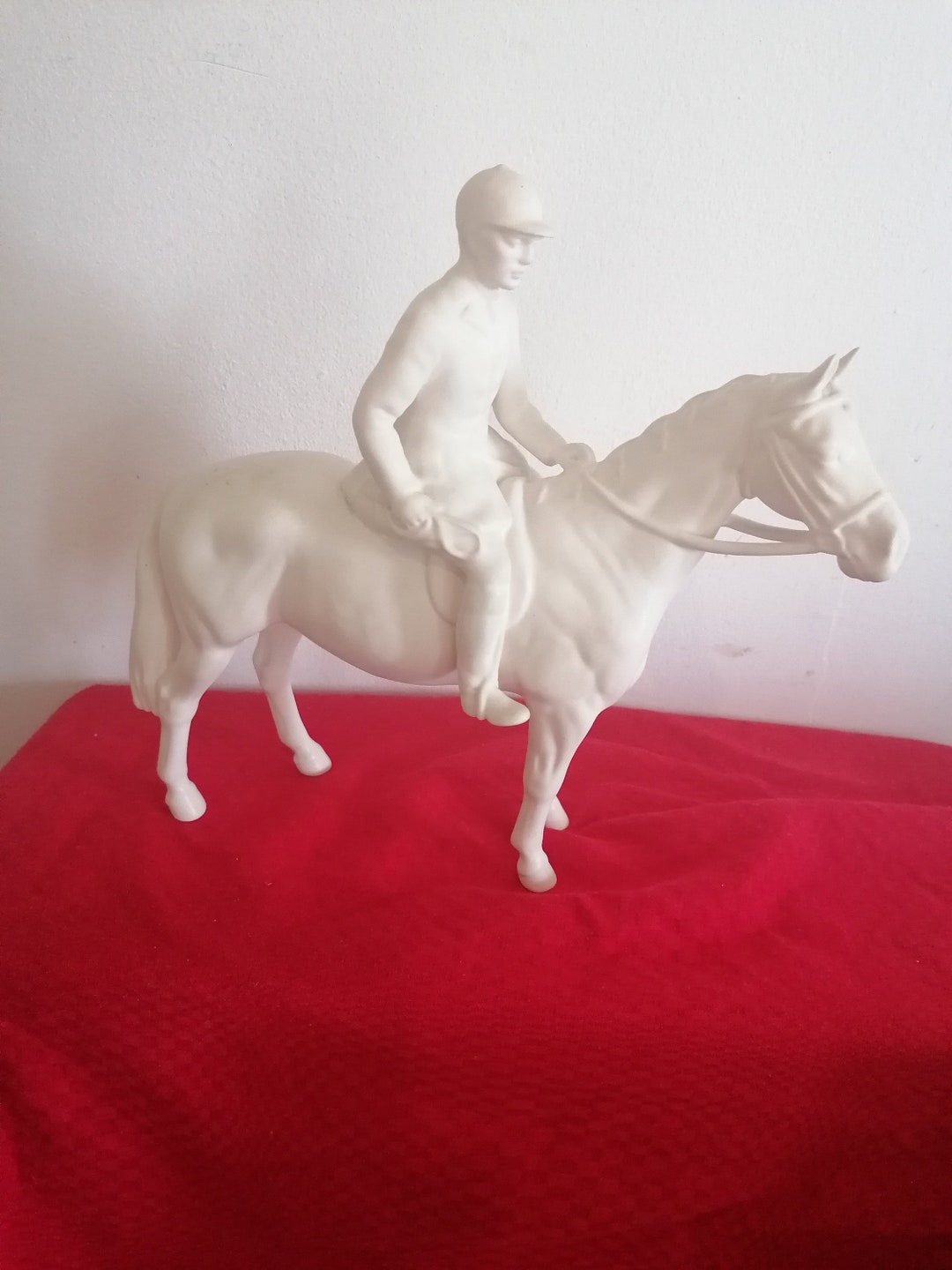 Rare Matt White Beswick Horse & Rider Model 1501 Free USA Delivery - Etsy