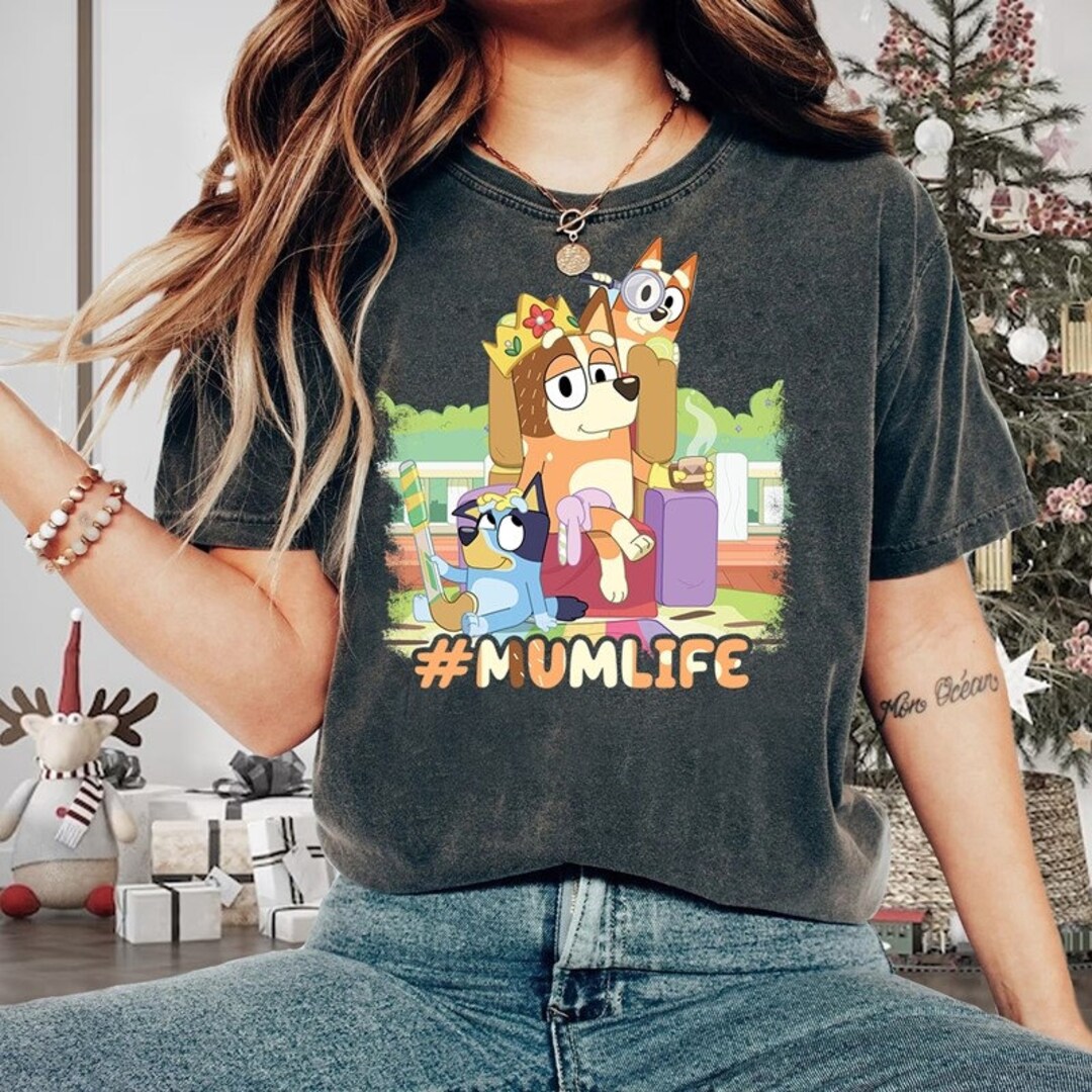 Bluey Mum PNG Files, Bluey Png, Bluey and Bingo Png, Bluey Mom Life Png ...