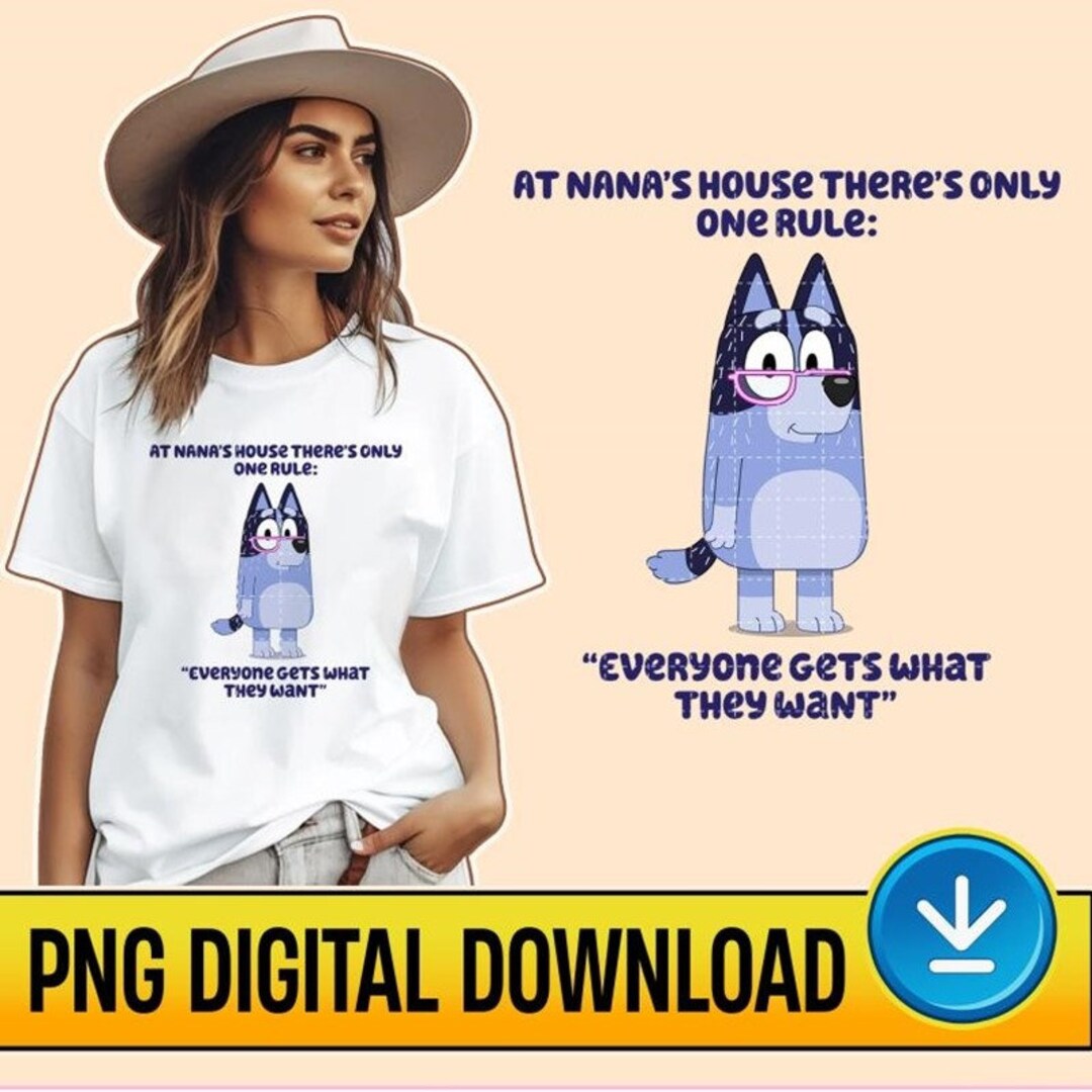 Bluey Nana Png Blueys Grannies Png Janet and Rita Png Bluey Grandma ...