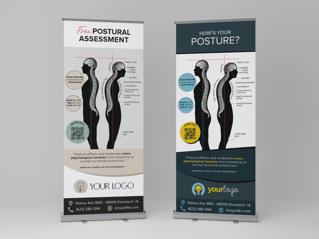 POSTURAL ASSESSMENT (chiropractic Banner) - Etsy