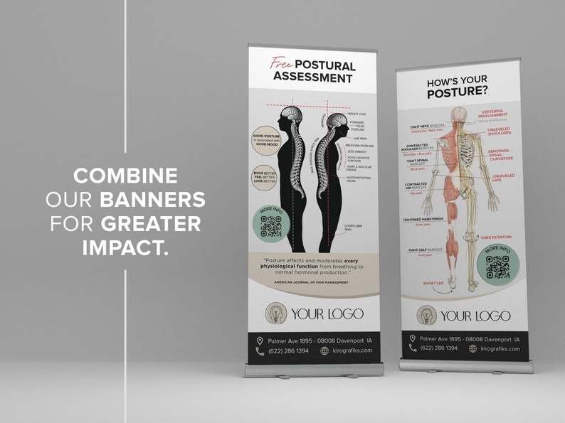 POSTURAL ASSESSMENT (chiropractic Banner) - Etsy