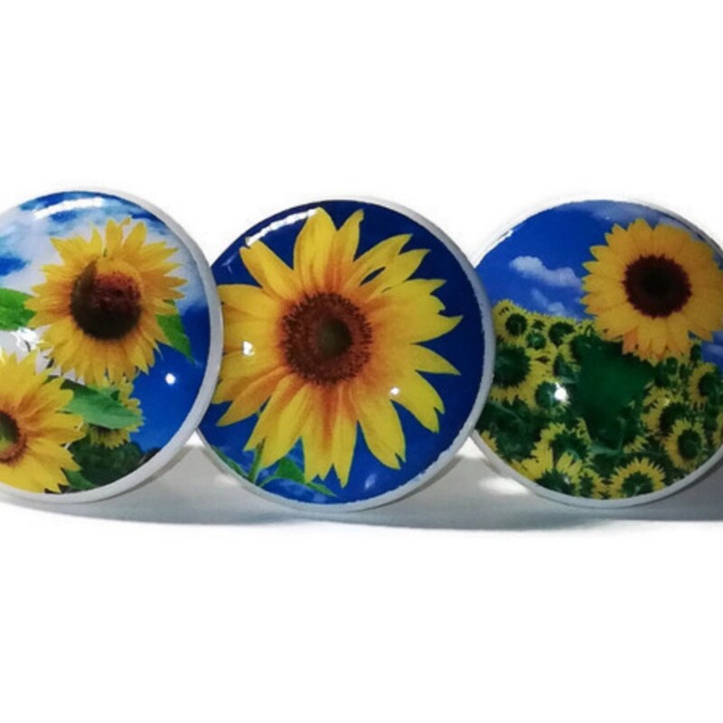 Sunflower Knobs - Etsy