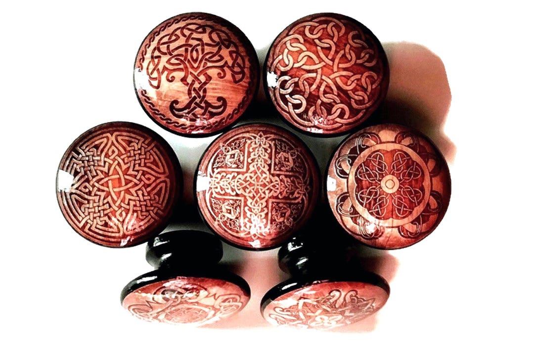Buy Celtic Cabinet Hardware, Traditional Irish Knot Knob & Pull for ...