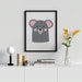 Animal Nursery Print Cute Mouse Poster Kids Room Decor | Etsy