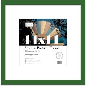 Square Picture Frames With Mounts 5x5 / 6x6 / 7x7 / 8x8 / 9x9 / 10x10 ...