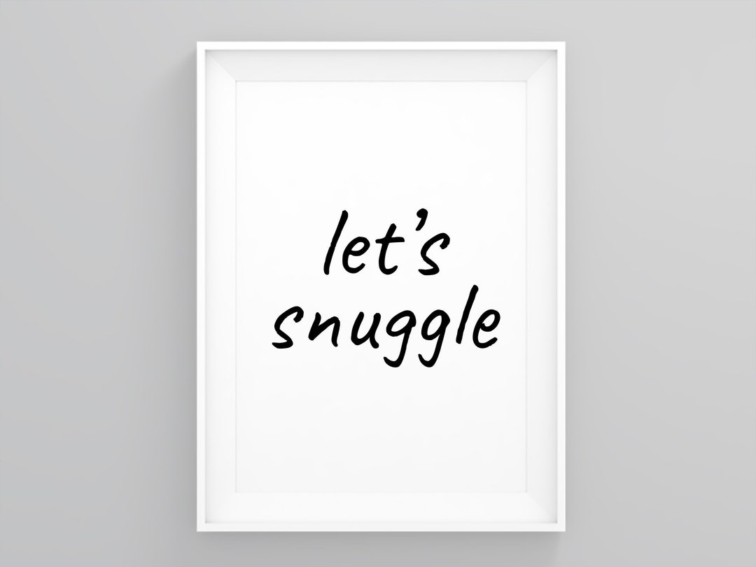 Lets Snuggle, Bedroom Wall Prints, Girly Bedroom Prints, Apartment ...