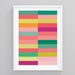 Pastel Color Bars Minimalist Poster Mid Century Print - Etsy